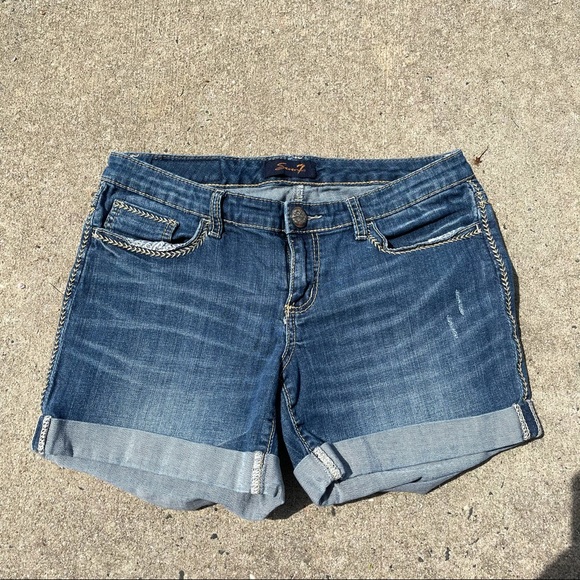 Seven7 | Shorts | Seven7 Cuffed Denim Shorts Size 8 | Poshmark